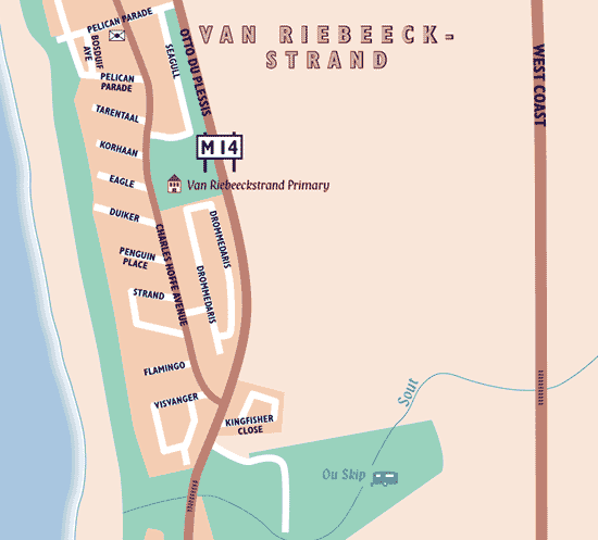Street Maps of Blaauwberg Suburbs, Cape Town | Blaauwberg, Blouberg ...